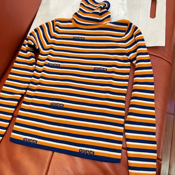 Gucci | Shirts & Tops | Gucci Striped Long Sleeve Jumper | Poshmark